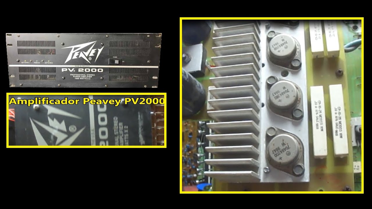 Amplificador Peavey PV2000. Orçamento Parte 1 - YouTube