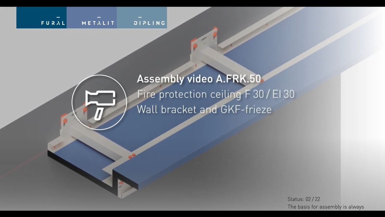 Fural Metalit Dipling Assembly video fire protection ceiling F 30/EI 30 ...