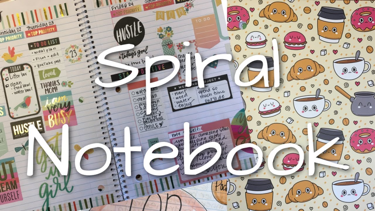 New planners and old planners: here's a creative spiral notebook layout ...