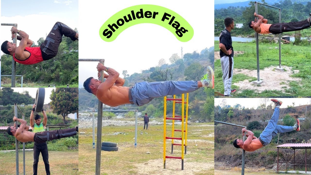 How To Do Shoulder Flag // Shoulder Flag Kese Sikhe 💪🏻 😱 ...