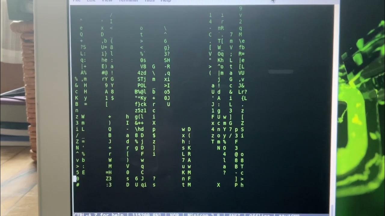 Matrix falling rain program on rc2014 style retro z80 in mbasic - YouTube