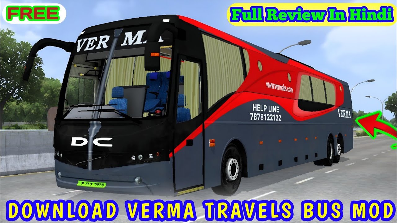🔴How To Download Volvo Sleeper Bus Mod In Bussid | Verma Travels Bus ...