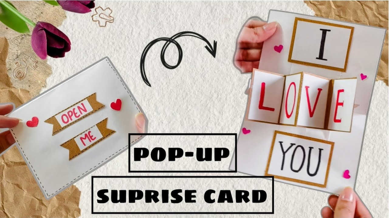 POP-UP Surprise card| Easy handmade card | Gifting ideas - YouTube