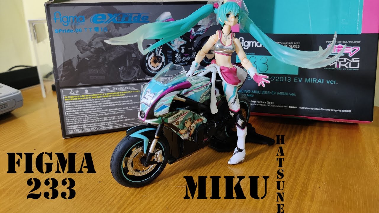 Action Figure Hatsune Miku Figma 233 Max Factory + Moto Figma Ex : Ride ...
