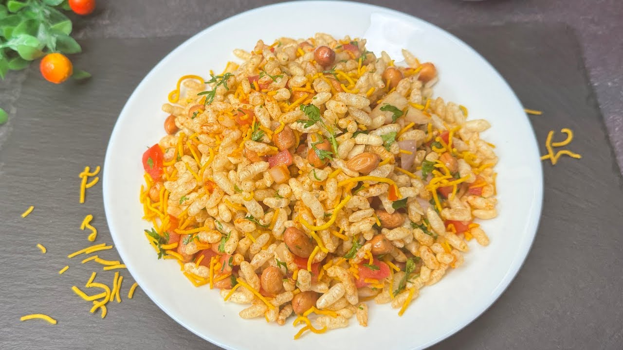 Street Style Churmuri Recipe | Masala Mandakki | Spicy Puffed Rice ...