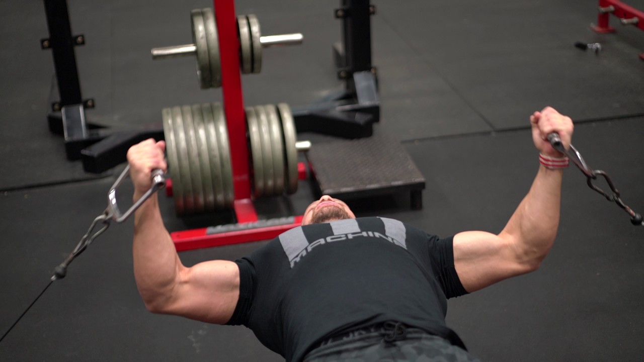 How to do a Flat Bench Cable Fly | Tiger Fitness - YouTube