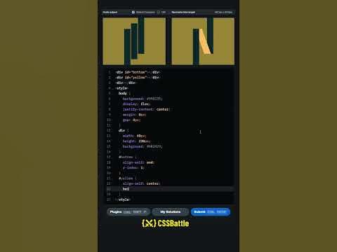 CSS Battle #128 - Letter N | Solution #cssbattle #codingshorts #coding #css #challenge - YouTube