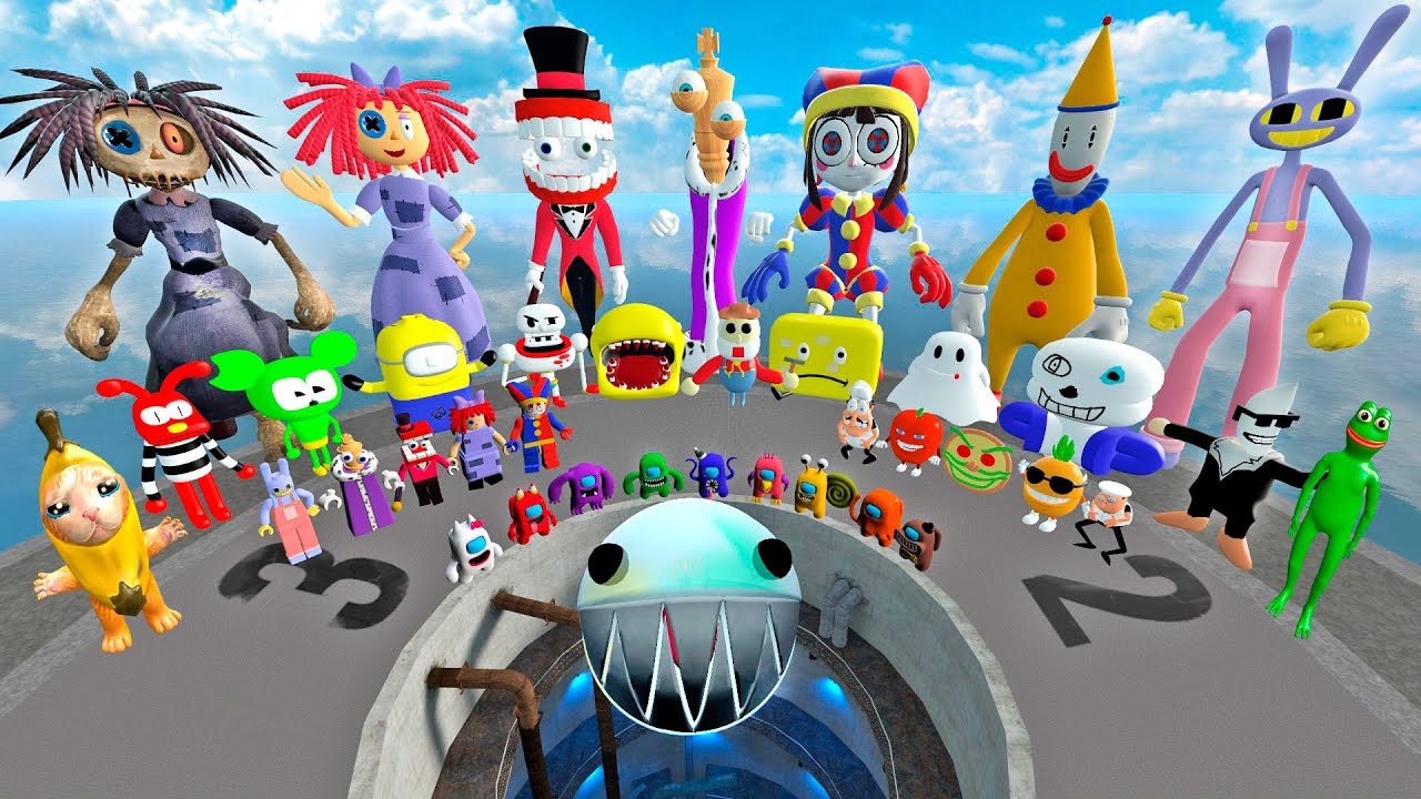 🌊 DEEP SEA HOLE🎪 THE AMAZING DIGITAL CIRCUS CAINE POMNI JAX Zooble ...