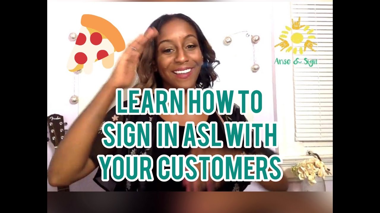 LEARN HOW TO SIGN IN ASL WITH YOUR CUSTOMERS - YouTube