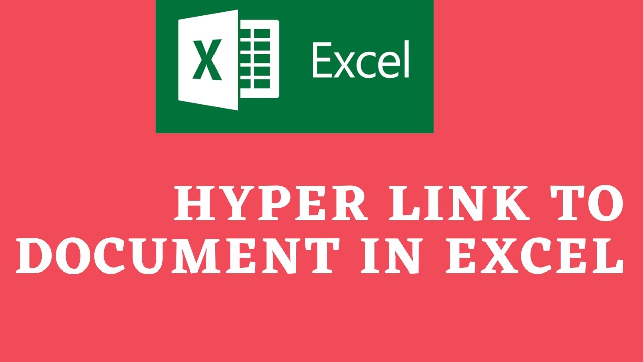 HYPERLINK TO DOCUMENT IN EXCEL EXCEL FULL COURSE YouTube HYPERLINK TO DOCUMENT IN EXCEL EXCEL FULL COURSE YouTube