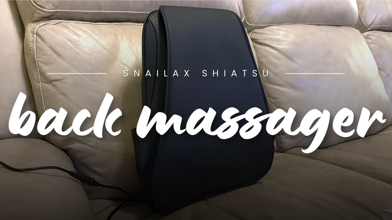 Snailax Back Massager: A Game-Changer for Back Pain Relief - YouTube