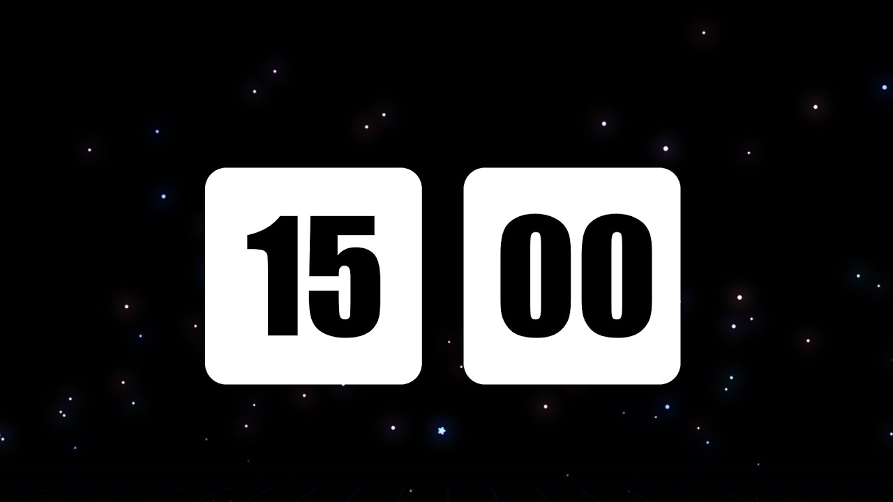 15 Minute Countdown Timer (with Alarm) - YouTube