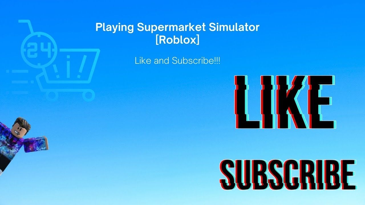Playing Supermarket Simulator in Roblox. - YouTube