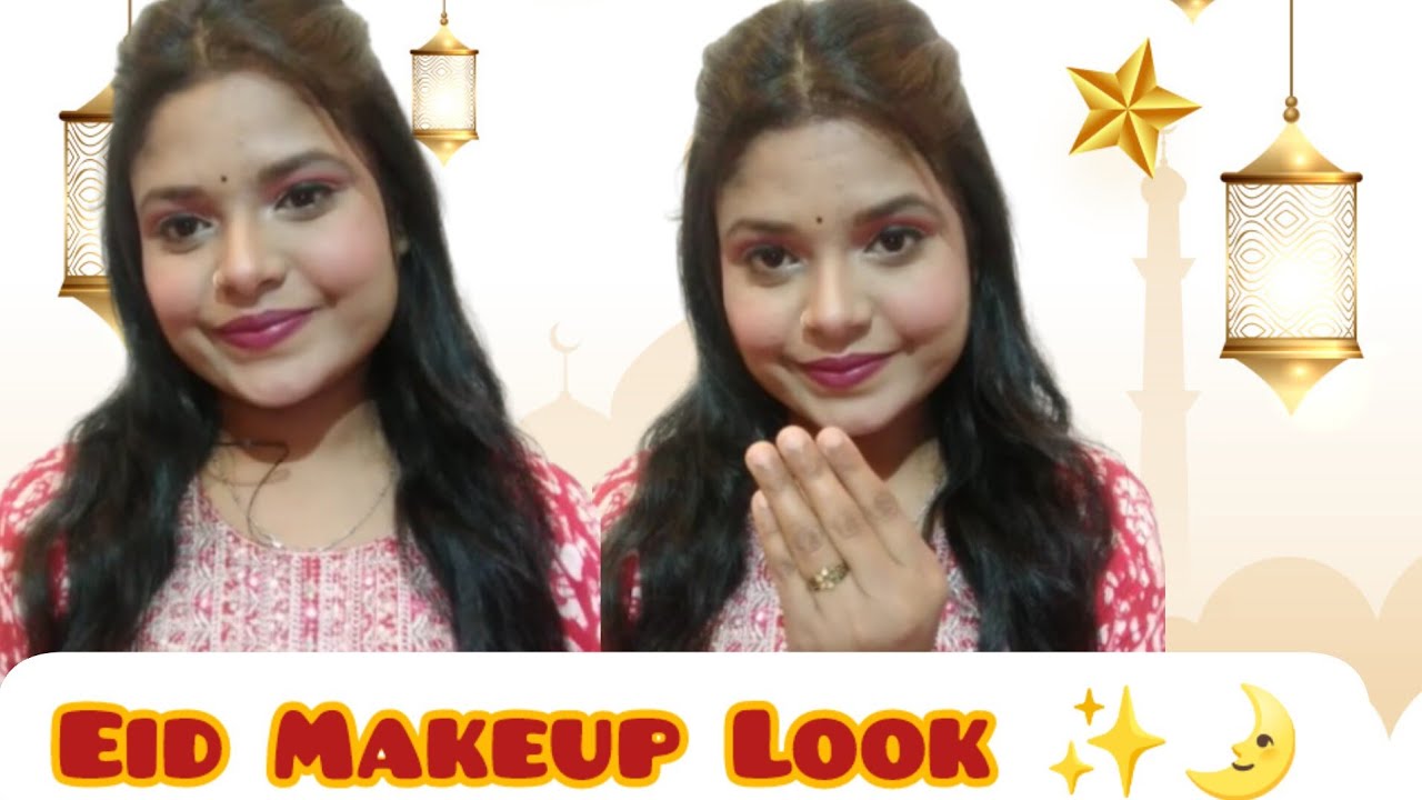 🌛Eid Makeup Look For Beginners || At Home 🏠 || Easy Way - YouTube