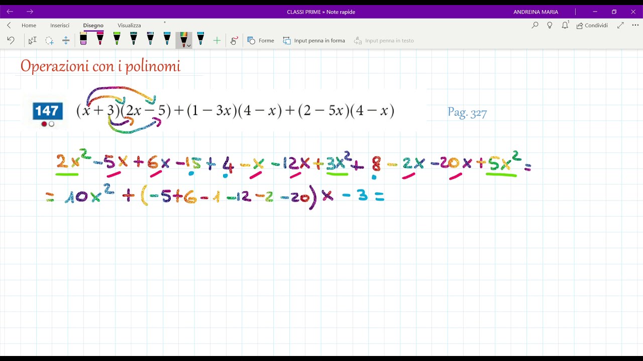 Espressioni con i polinomi - YouTube