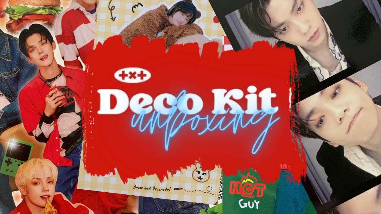 TXT Deco Kit ♡ Unboxing - YouTube