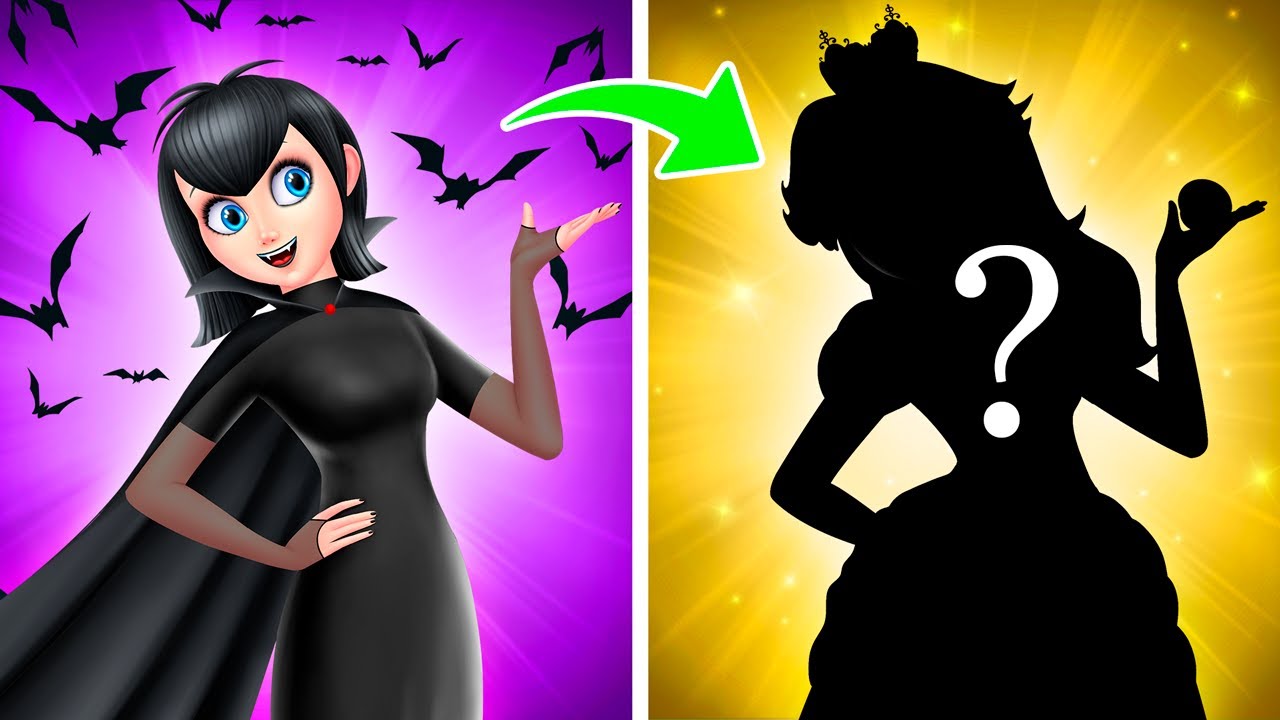 From Mavis to Princess Peach! Vampire Extreme Makeover - YouTube
