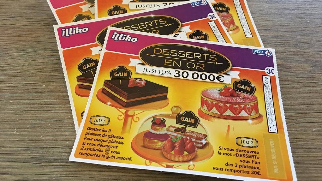 Nouveauté Desserts en Or Tickets à gratter Illiko FDJ - La chance est ...