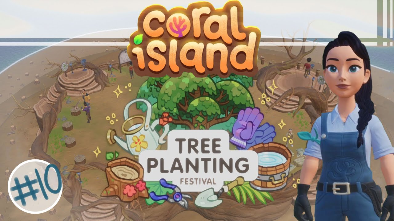 Tree Planting Festival | Coral Island - YouTube