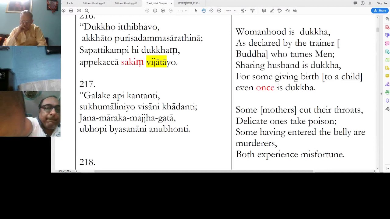 Therigatha (Session 25): Verses by Kisagotami and Dvadaskanipato Theri ...