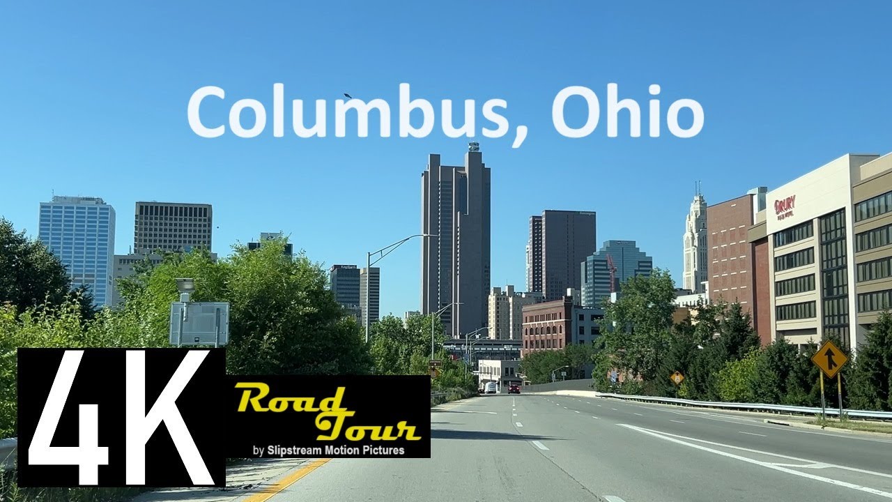 Road Tour of Columbus, OH in 4K - Driving in Columbus - Short North ...