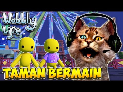 LIBURAN KE TAMAN BERMAIN DI KOTA WOBBLY LIFE !! Ft. @MisterCemprengGaming - Wobbly Life Indonesia