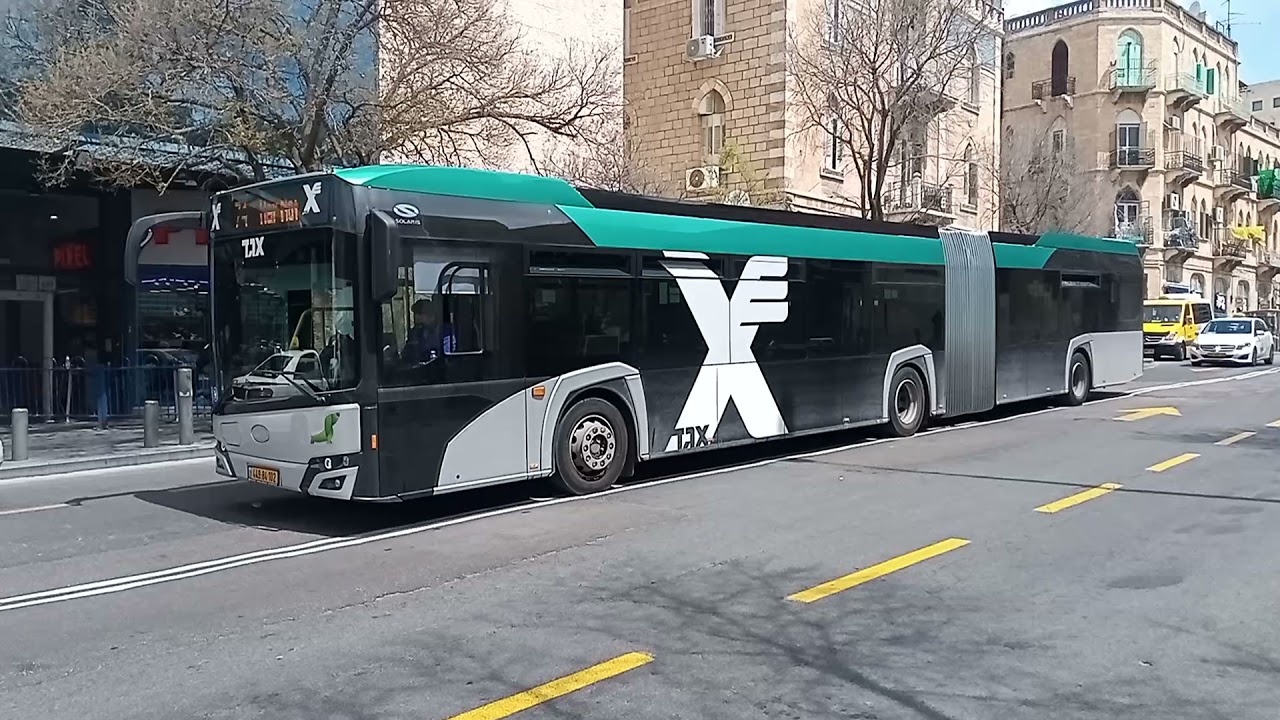 buses in Jerusalem April 2021 - YouTube