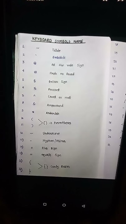 computer keyboard symbols name #computerkeyboard #keyboard - YouTube