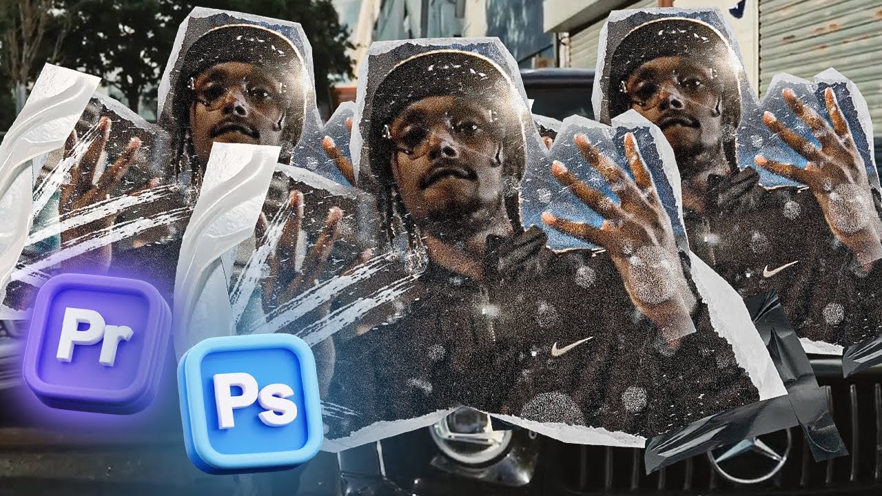 HOW TO CREATE THIS CRAZY TEXTURED TAPE EFFECT (FREE PACK!!!) - YouTube