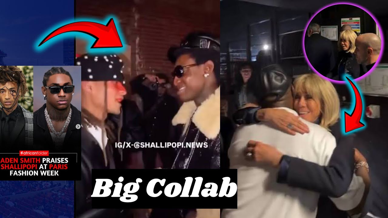Davido & Shallipopi Link Up With Jaden Smith & French First Lady in ...
