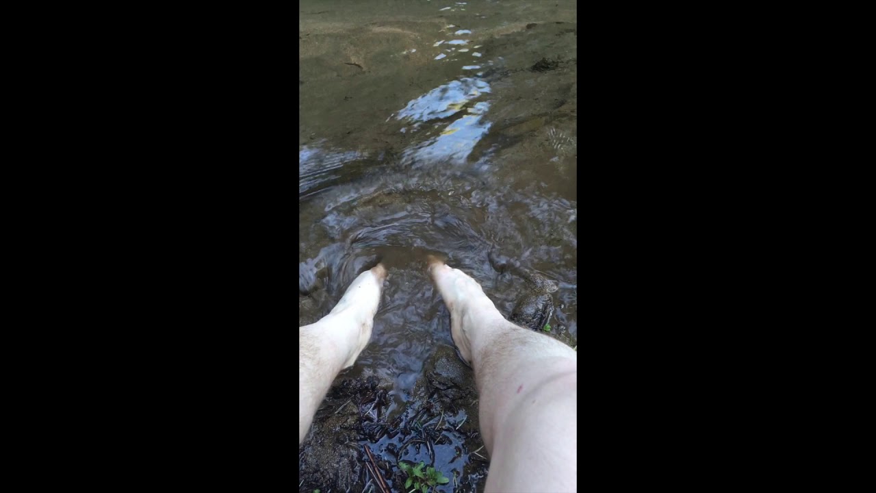 Squishing Mud Between My Toes in a Mountain Stream Bed - YouTube