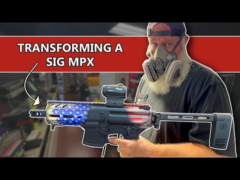 Custom SIG MPX Paint Job! - YouTube