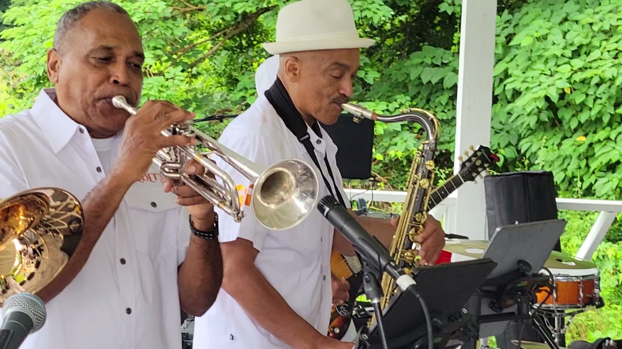 Feelin' The Funk Band singing "Fence Walk" at the Keepin It Old School ...