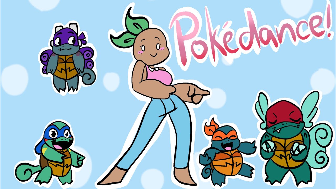 Ninja Squirtle Pokédance! || Rottmnt x Pokémon Animation - YouTube