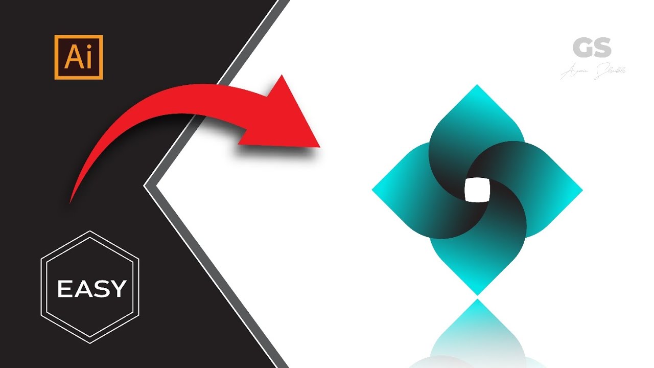 How to Design a logo in Adobe illustrator| Simple and Easy Technique ...