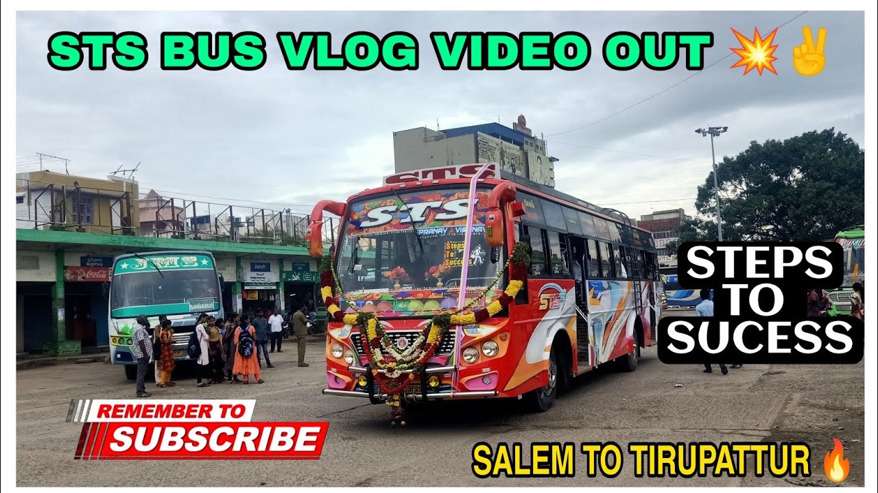 STS BUS SERVICE 🔥💫| SALEM TO TIRUPATTUR |LEARN TO SUCCESS 💪💯 | #BS4 # ...