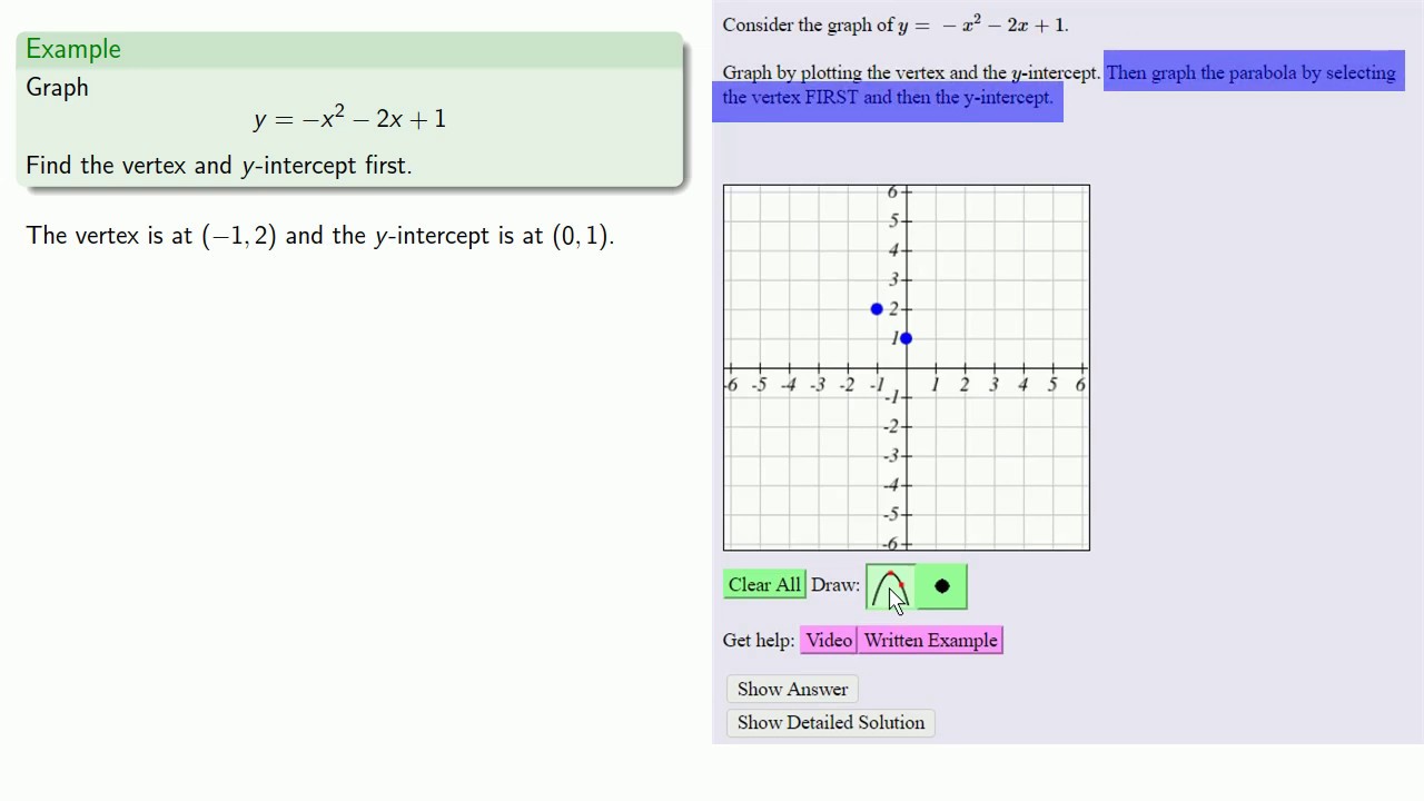 Graphing Quadratic Equations - YouTube