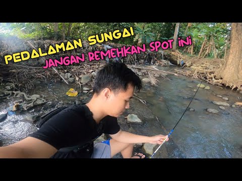 micro fishing di pedalaman sungai || mancing uceng - YouTube