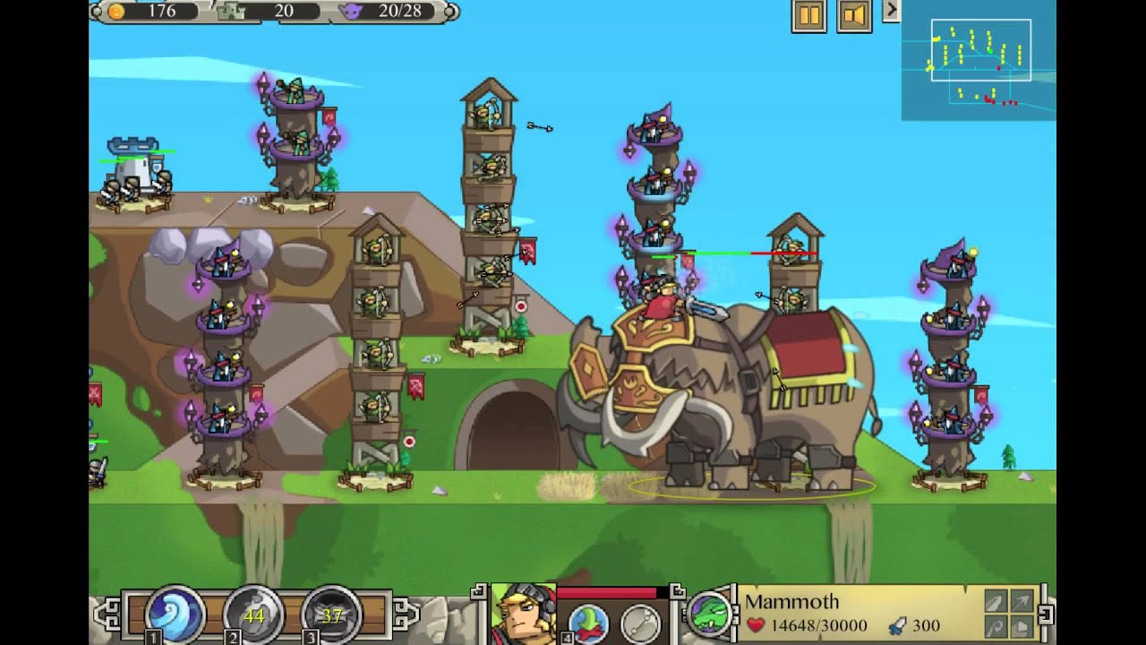 Giants and Dwarves TD - level 8 - perfect - YouTube