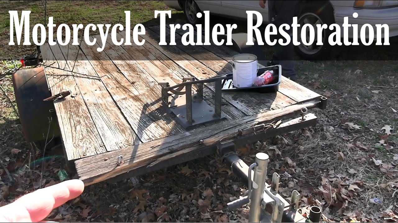 Restoring an Old Motorcycle Trailer After Years of Sitting - YouTube