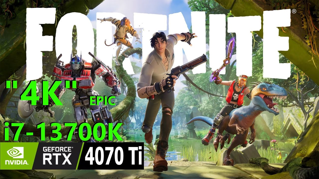 Fortnite RTX 4070 Ti + i7-13700K 4K EPIC Gameplay - YouTube
