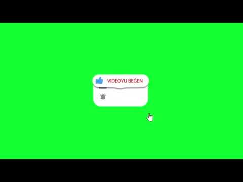 *Animasyonlu* Videoyu Beğen,Abone Ol,Bildirimi Aç - Green Screen🔴4K 60FPS🔴