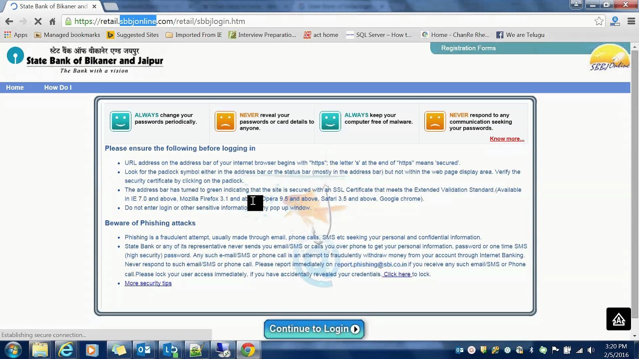 www.sbbjonline.com - How to login into State Bank of Bikaner and Jaipur ...