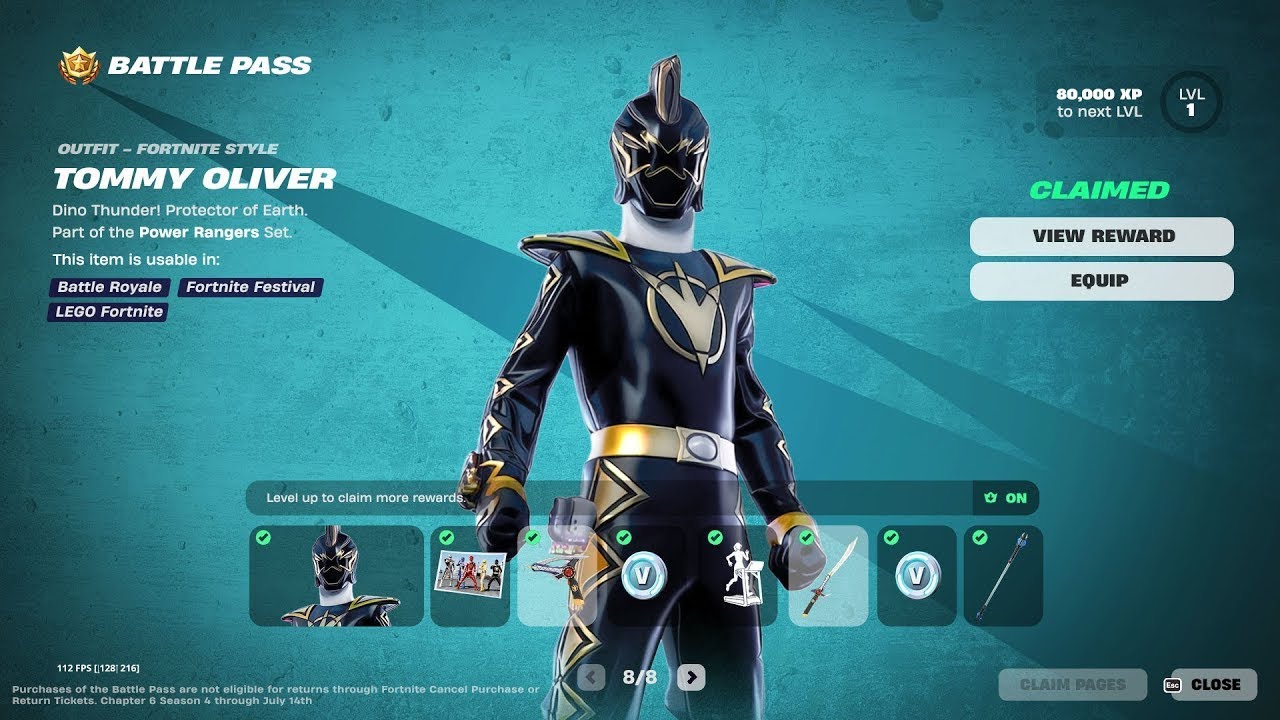 ¡OFICIAL! POWER RANGERS x FORTNITE TEMPORADA 4...! (SKINS PASE DE ...