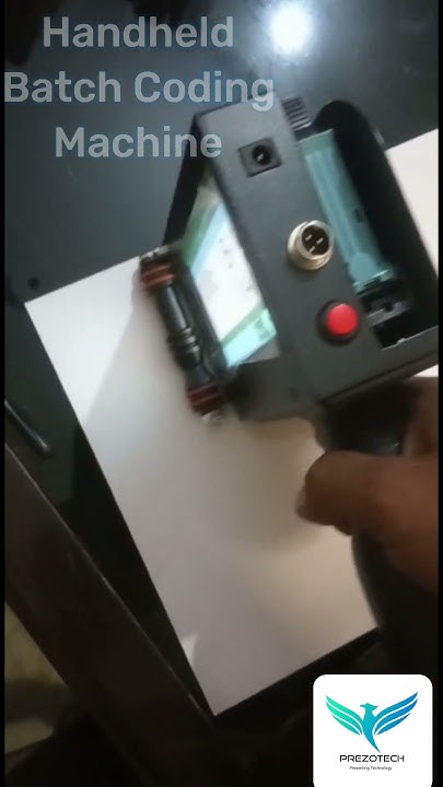 Handheld Batch/MRP Coding Machine | Handheld MRP Printer | Prezotech - PT160 - YouTube