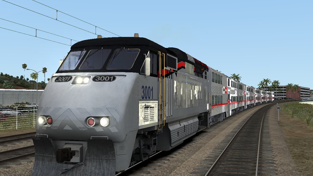 Train Simulator 2015: Cal-Train MP36, and Bi-Level testing - YouTube