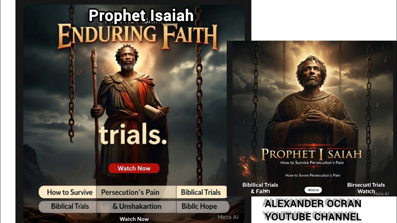 Prophet Isaiah and the Pains of Persecution: Enduring Faith in Times of ...
