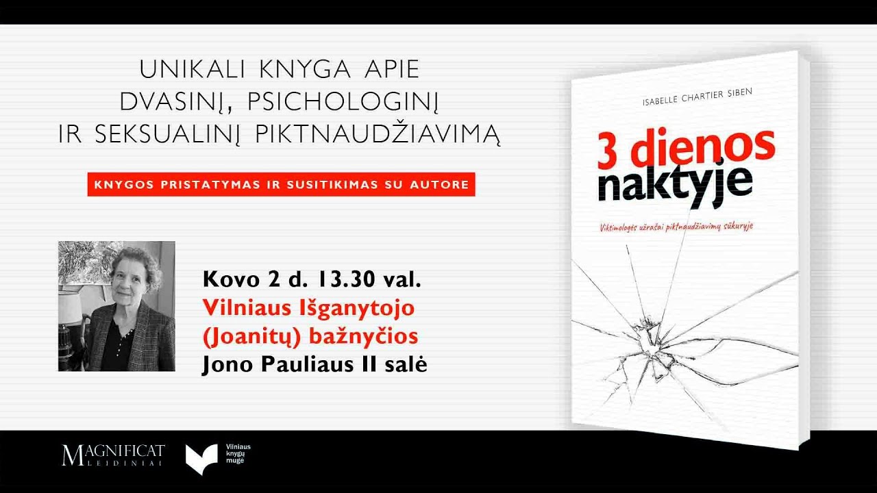 Isabelle Chartier-Siben knygos „3 dienos naktyje“ pristatymas-susitikimas 2025 m. kovo 2 d ...