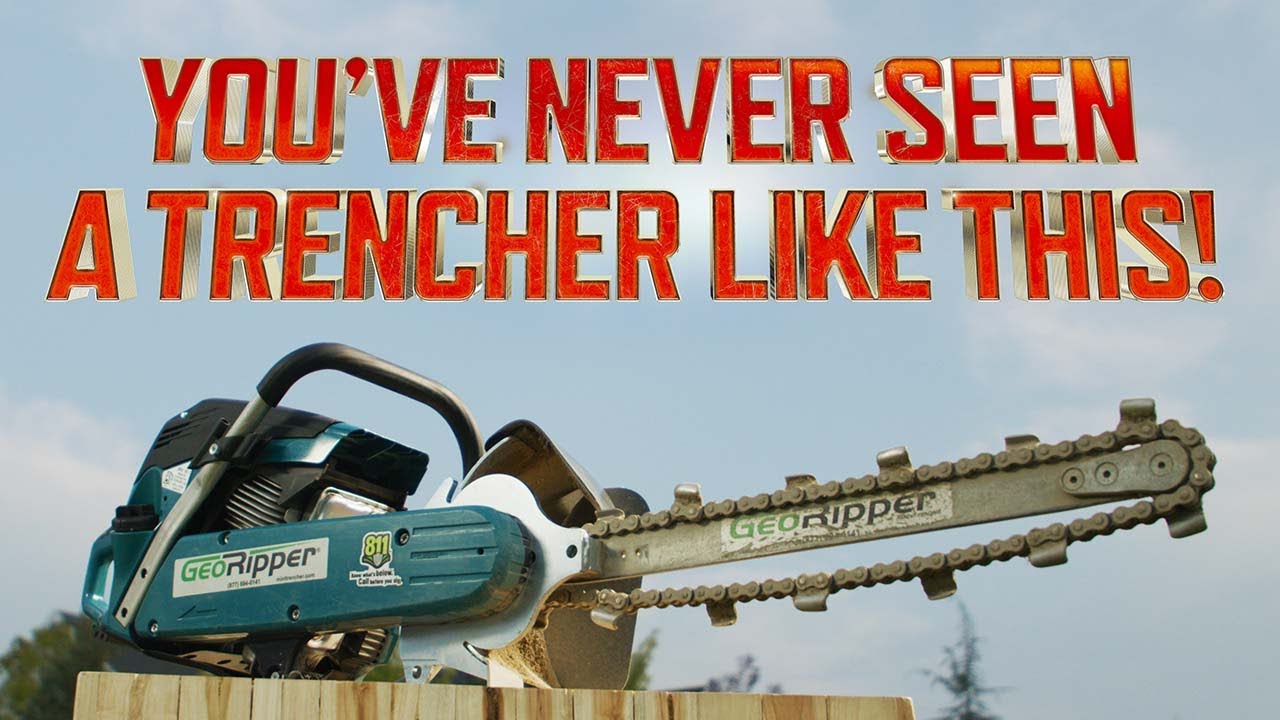 GeoRipper MiniTrencher | T/A Trenching Attachment - YouTube