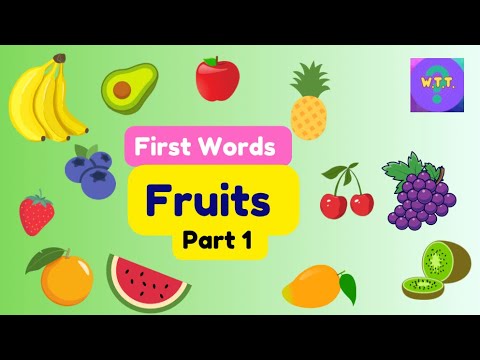30 Fruit Words | First Words - YouTube